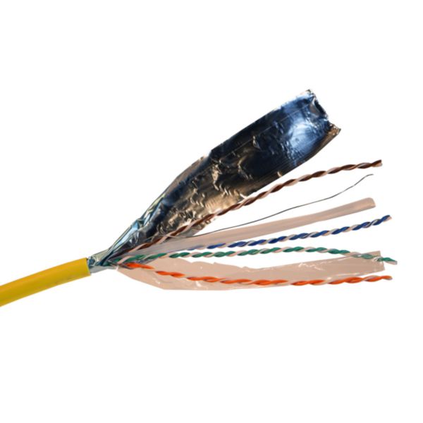 Cable category 6A F/UTP 4 pairs LSZH advanced fire resistant 500 meters ...