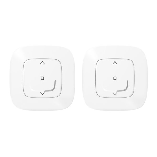 All-in-one kit containing a roller shutter switch + roller shutter wireless switch Valena Allure ...