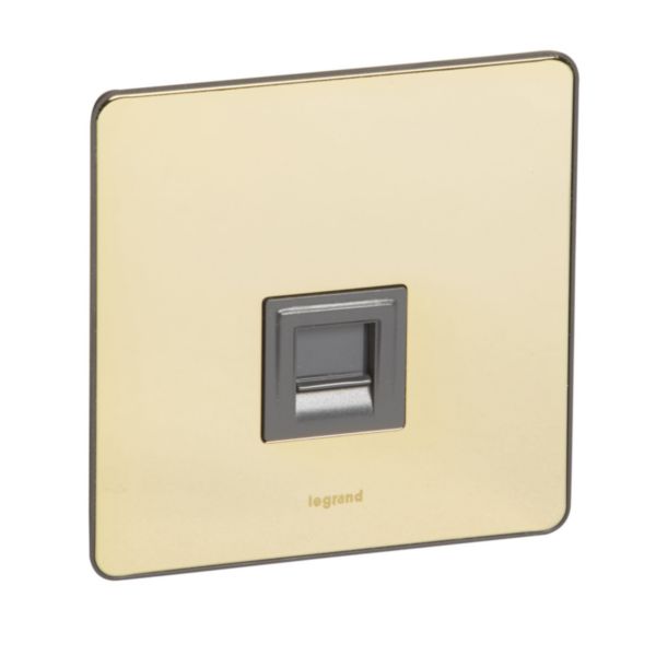 Synergy™ Sleek - Telephone socket RJ11/RJ12 - Glossy Gold | 832454 ...