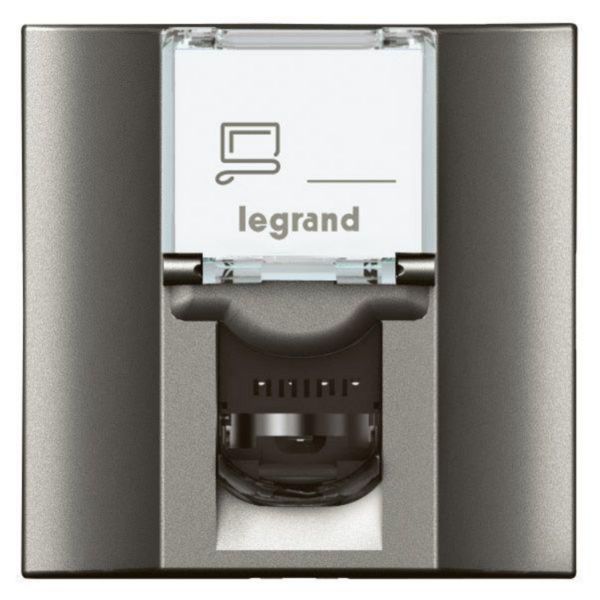 Arteor™ - RJ45 feedthrough socket - Category 5e FTP - Rear pluggable ...