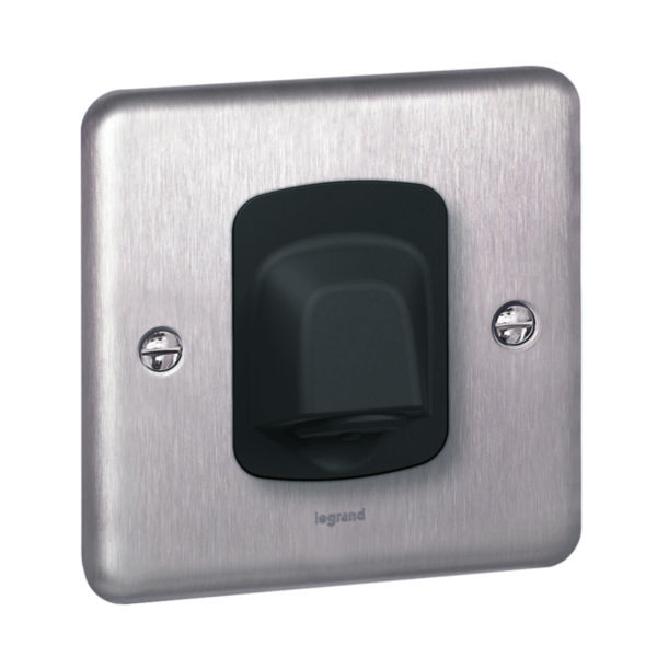 Synergy™ Authentic - Cable outlet 20A - Brushed Stainless Steel ...