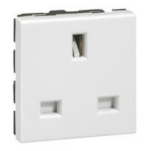 Mosaic™ - Socket outlet - British - 2P+E 13 A - 2 modules - white ...