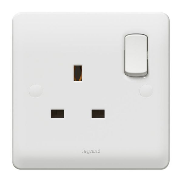 Synergy™ - Double pole socket outlet - 1 gang - 13 A 250 V~ - White ...