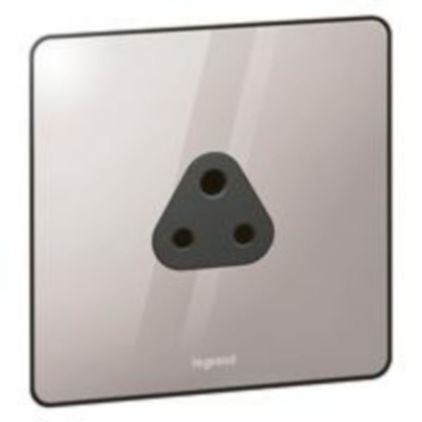 Synergy™ Sleek - 1 gang unswitched socket outlet 2A - Polished ...