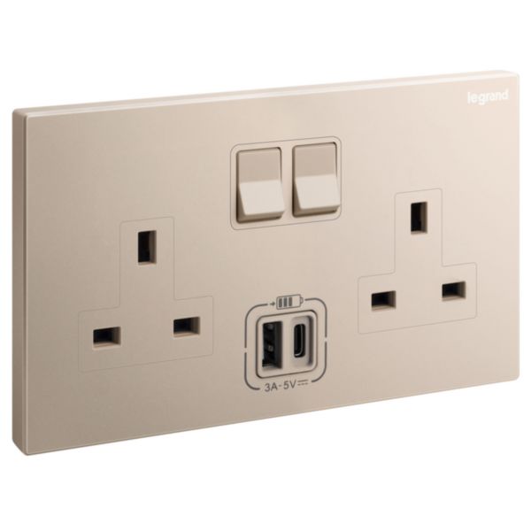 Galion - 2 gangs British Standard switched single pole socket outlet ... Galion - 2 gangs British Standard switched single pole socket outlet ...