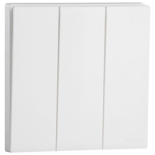 Obria 3 gang 1W 16Ax Switch - Matt White | MEC21008WH | 3414972666909 ...
