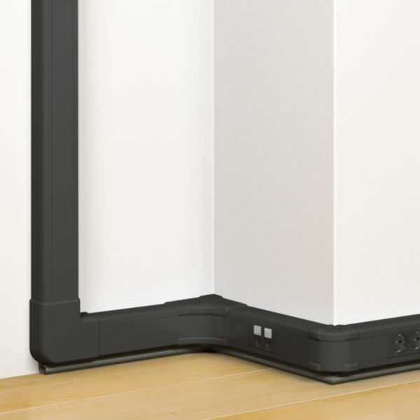 Snap-on Black edition trunking , 1 compartment, 50x80mm | 075750 ...