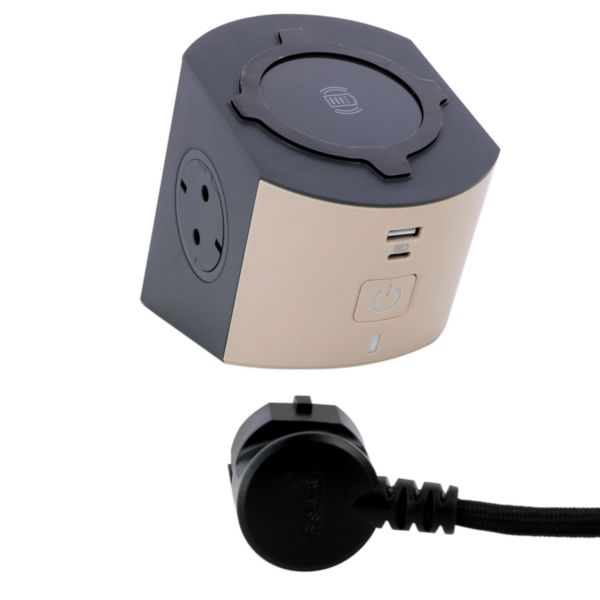 Multi-outlet extension sockets for bedside corner charging station with ...